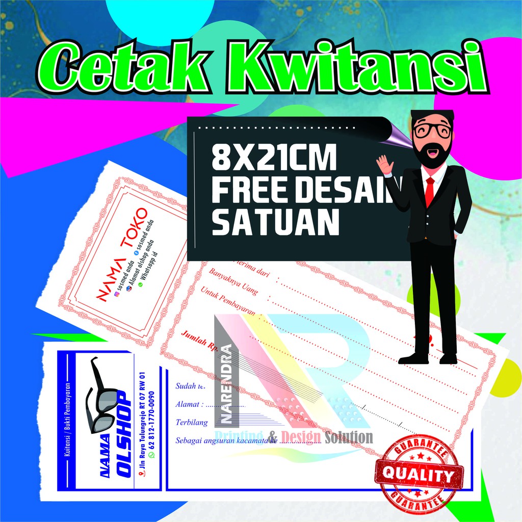 Jual KWITANSI CUSTOM rangkap 1 2 3 Ply | Shopee Indonesia