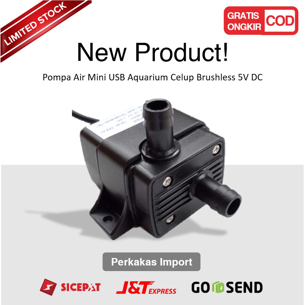 Jual Pompa Air Mini USB Aquarium Celup Brushless Water Oil Pump ...