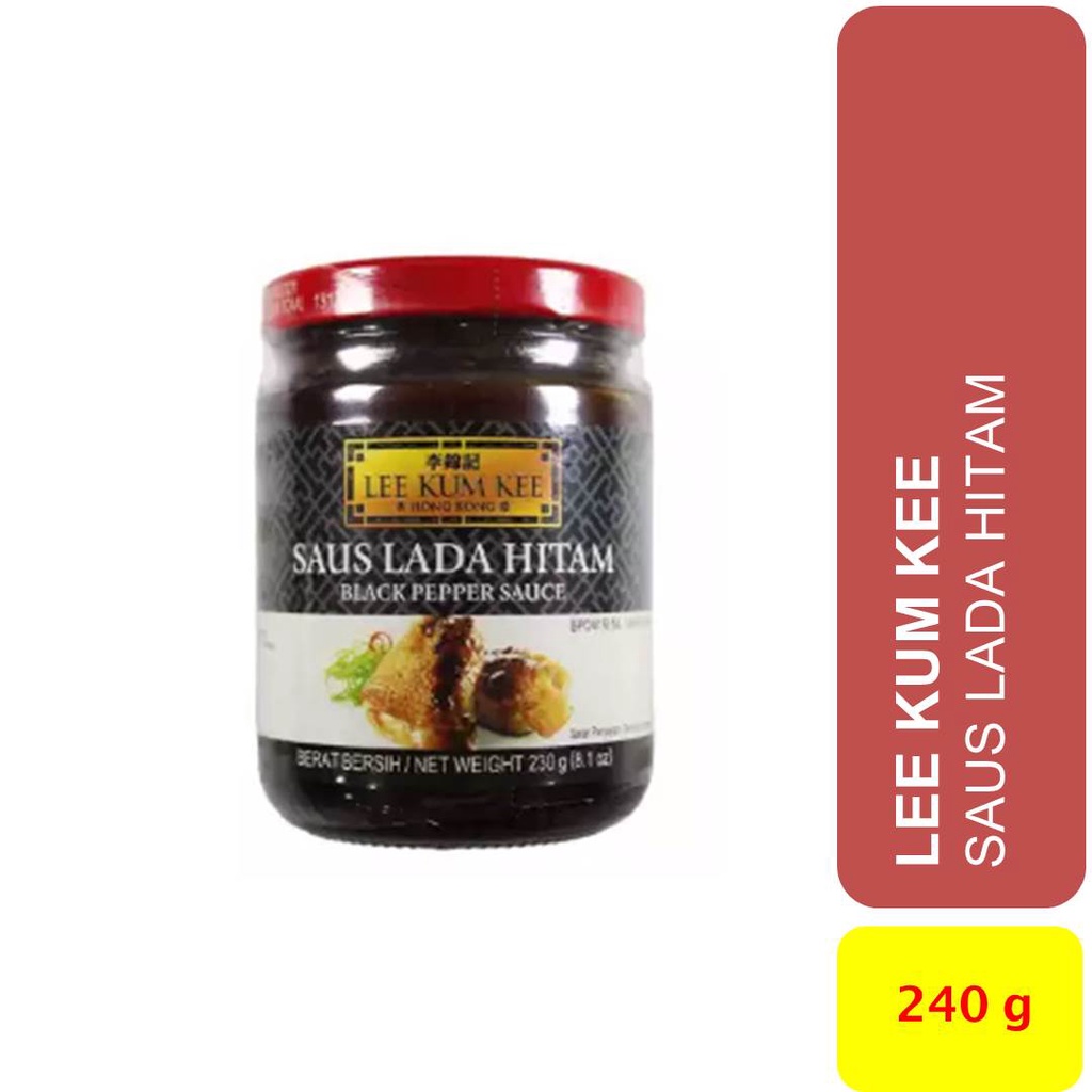 Jual Saus Lada Hitam Black Pepper Sauce kemasan Botol 230 gram merk LEE ...