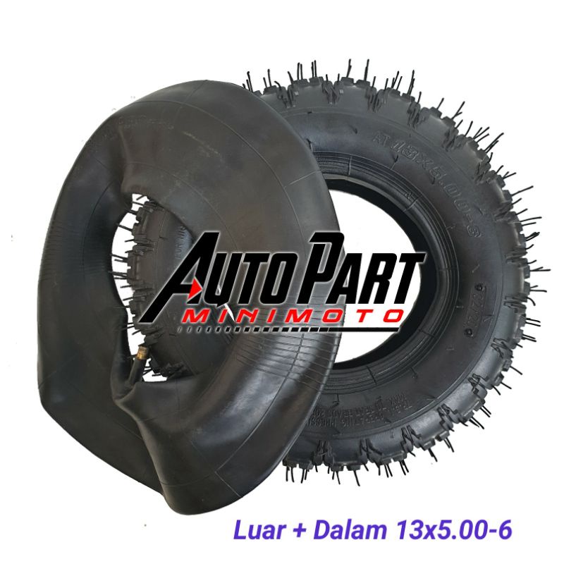 Jual Ban LUAR dan DALAM ATV Ring 6 Ukuran 13x5.00-6 Set Luar + Dalam 1 ...