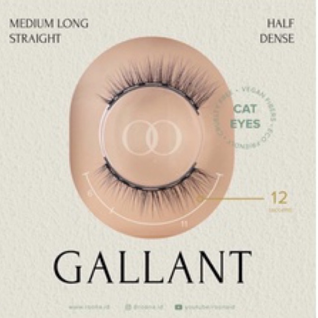Jual Roona Magnetic False Eyelashes eyeliner eyelash | Shopee Indonesia
