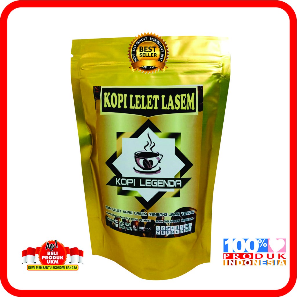 Jual KOPI LEGENDA 100GR, KOPI LELET KHAS LASEM | Shopee Indonesia