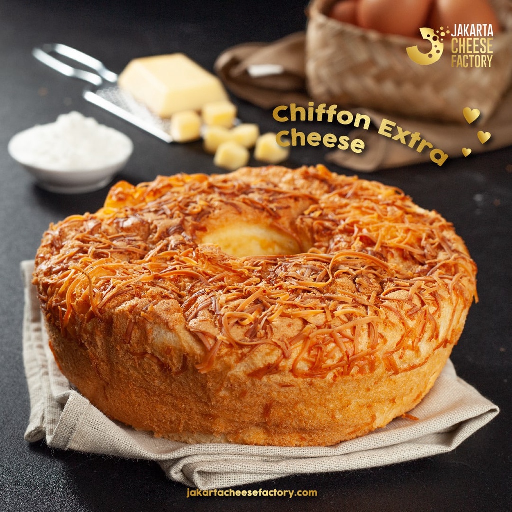 Jual Chiffon Extra Cheese Jakarta Cheese Factory | Shopee Indonesia