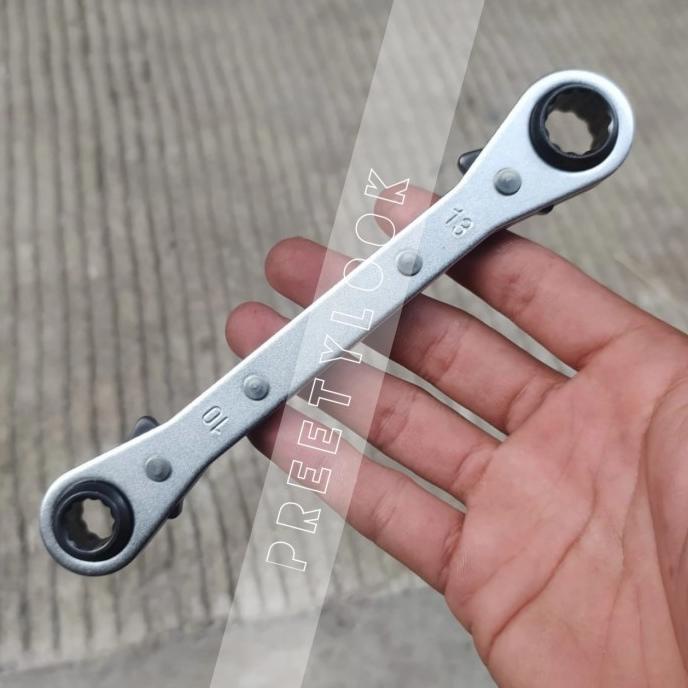 Jual 4 Way Rachet type Kunci Ring Rachet Kotrek Ganda 10 12 13 14 mm ...