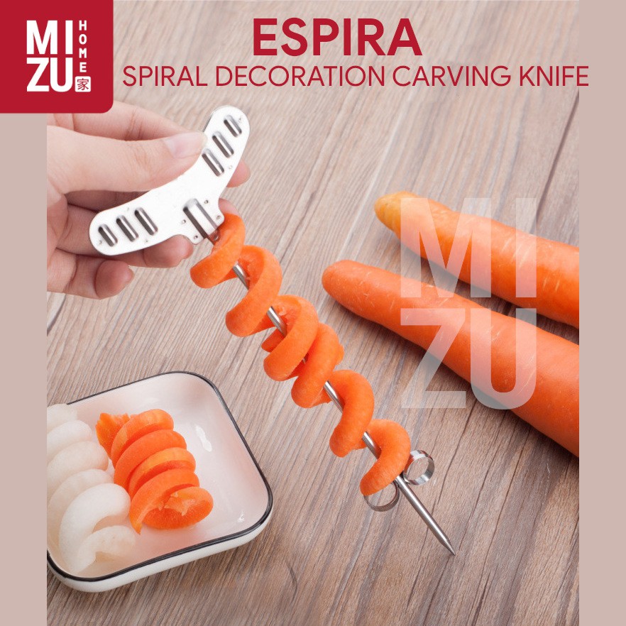 Jual ESPIRA Professional Spiral Food Decoration Carving Tool Pemotong ...