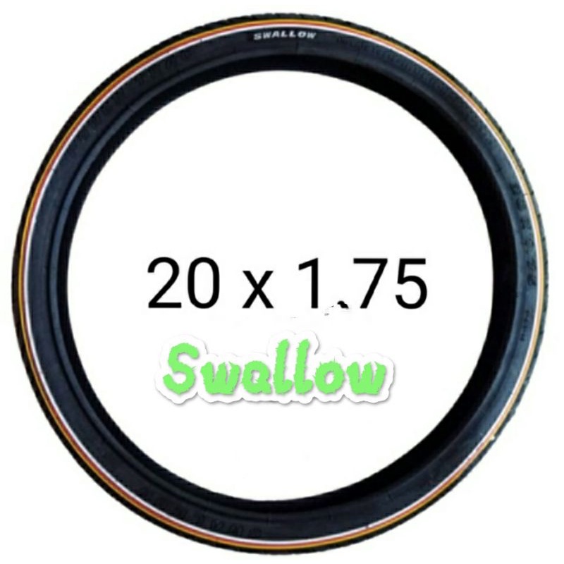 Jual ban luar sepeda 20 x 175 swallow | Shopee Indonesia