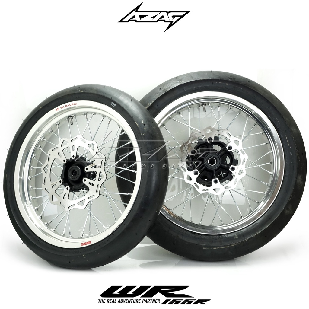 Jual BAN SET SUPERMOTO WR155 TK SILVER TROMOL EXPEDITION IRC FAST1 ...