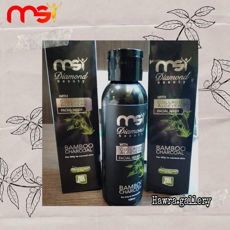 Jual (ORIGINAL MSI)BAMBOO CHARCOAL FACIAL WASH SABUN BAMBOO CAIR ...