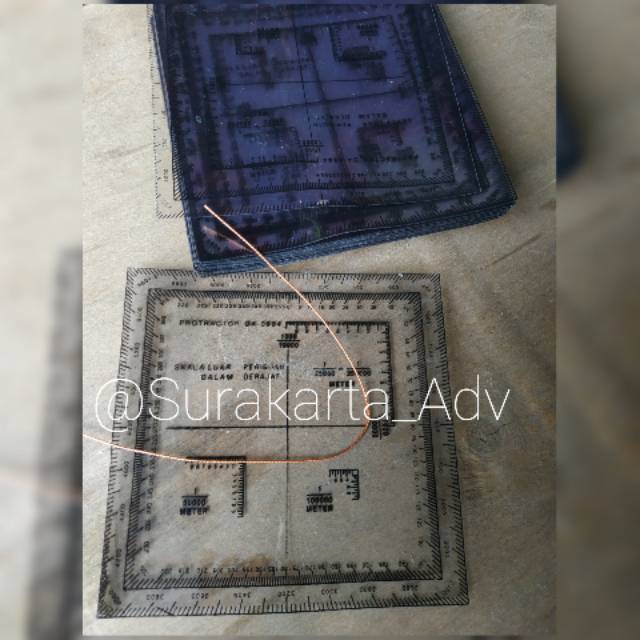 Jual Protaktor alat bantu Navigasi / Protaktor Navigasi / Penggaris ...