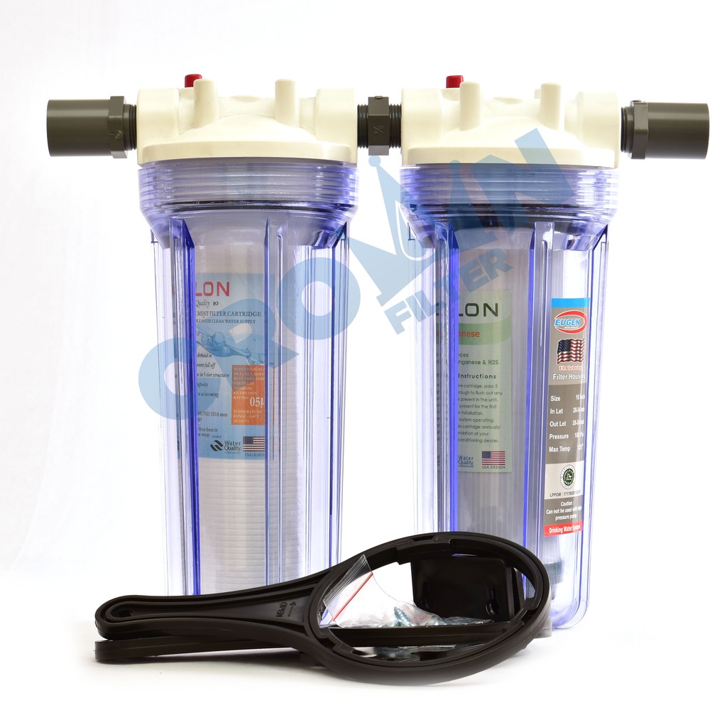 Jual Paket Filter Air untuk Besi Tinggi 2 Housing | Shopee Indonesia