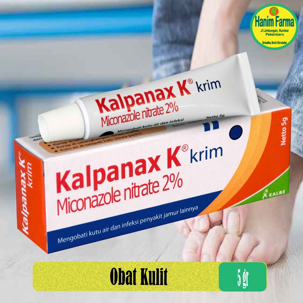 Jual Kalpanax Krim Miconazole Nitrate 2% Obat Panu Kurap 5 gr | Shopee ...