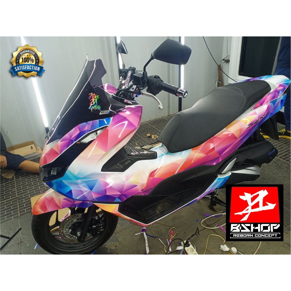 Jual Stiker Decal Full Body Honda PCX 160 Motif Mozaik | Shopee Indonesia