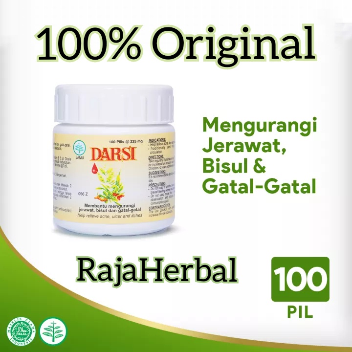 Jual DARSI BOROBUDUR 100 PIL PILLS BRD UNTUK MENGATASI JERAWAT BISUL ...