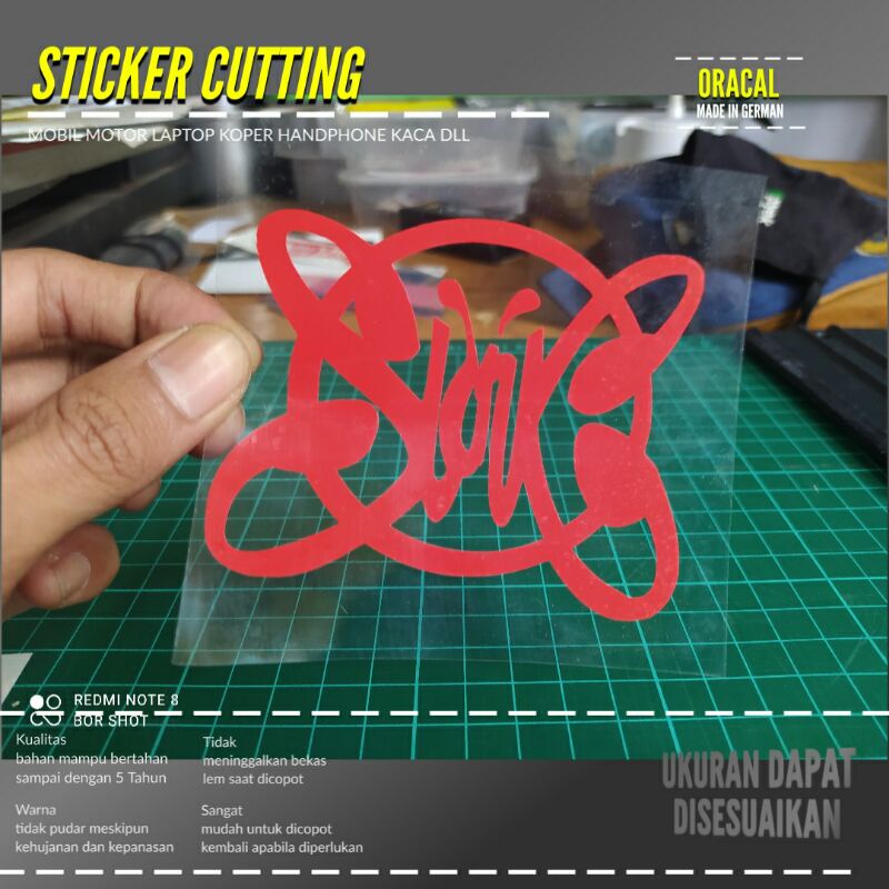 Jual STIKER SLANK STICKER CUTTING TRANSPARAN LOGO DLL | Shopee Indonesia
