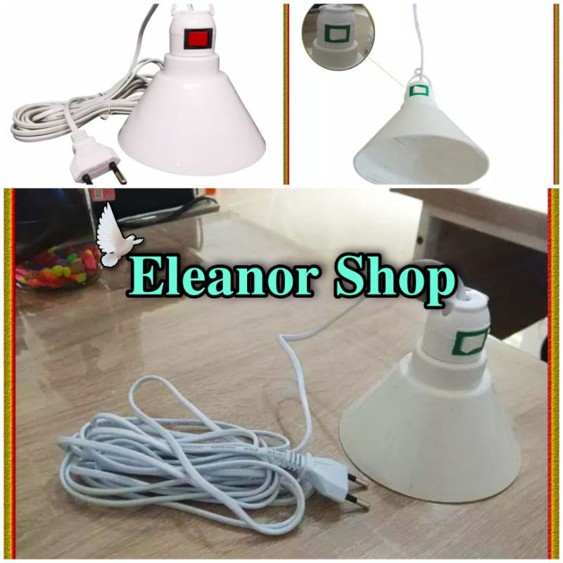 Jual Fitting Gantung dan Rumah Lampu Saklar On Off Kabel 5 Meter TOFUDA ...