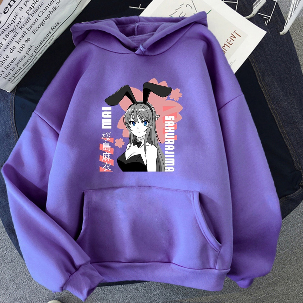 Jual Pullover Hoodie Unisex Bunny Girl Senpai Mai Sakurajima Kawaii Hodie Estetik Shopee Indonesia