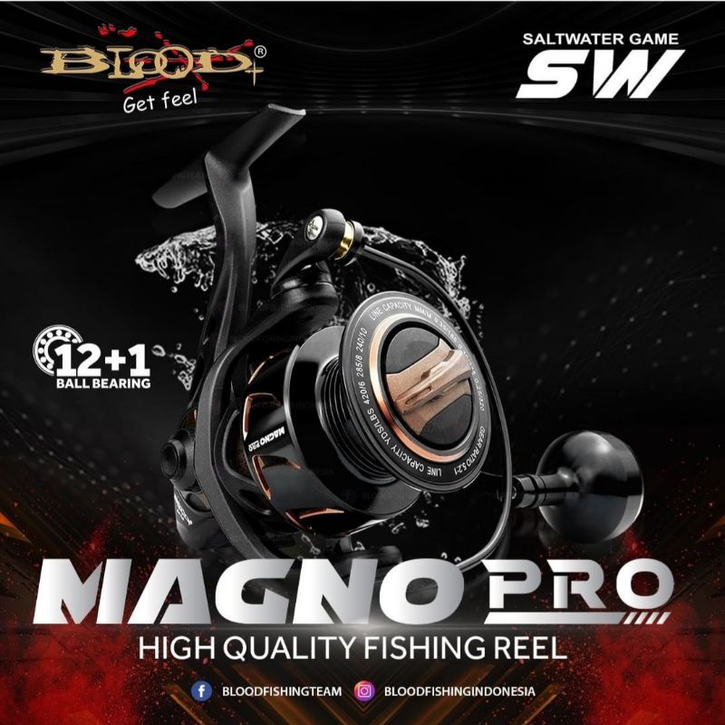 Jual Reel Blood Magno Pro 3000 SW Power Handle | Shopee Indonesia