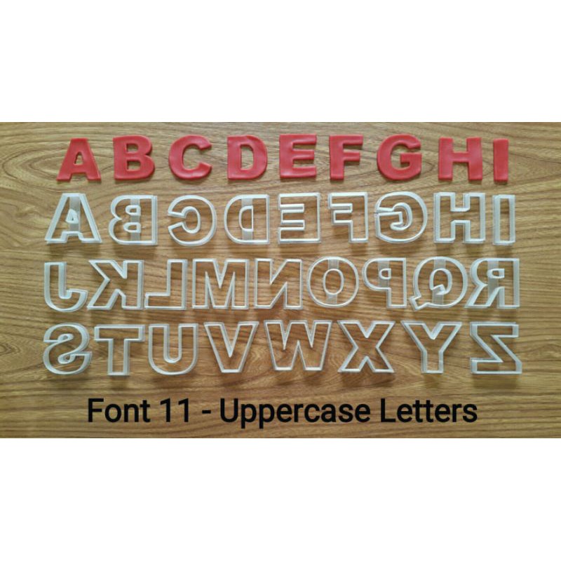 Jual Cookie cutter FONT 11 (HURUF TULIS DI NOTES) jual per huruf ...