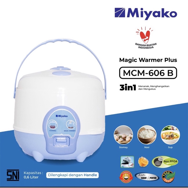 Jual magicom miyako mini 0.6 liter | Shopee Indonesia