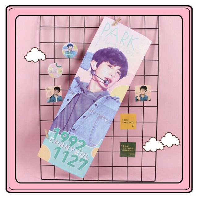 Jual SLOGAN CHANYEOL EXO FANMADE / BANNER CHANYEOL EXO SET / HANDBANNER ...