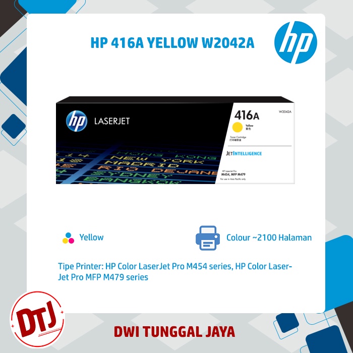 Jual Toner HP 416A Yellow Original (W2042A) | Shopee Indonesia