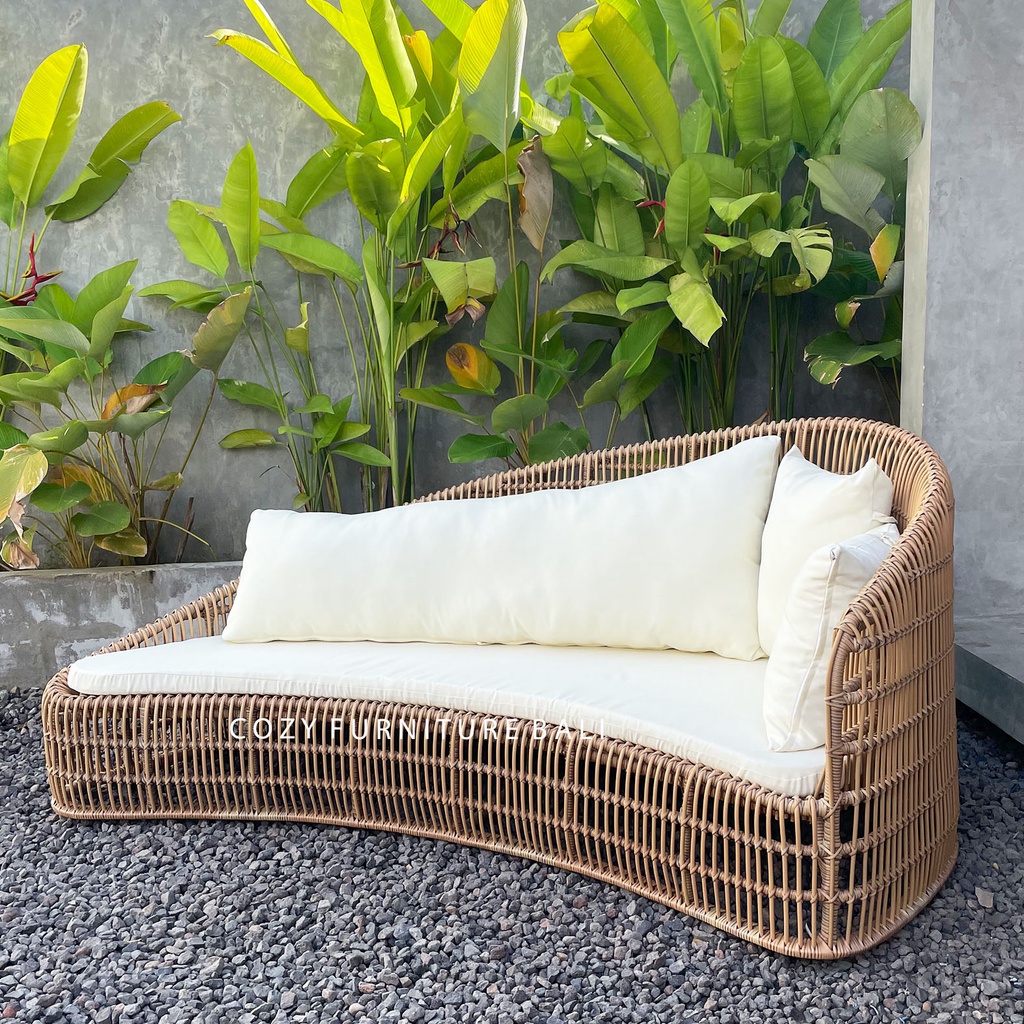 Jual RATTAN CHAIR SOFA 3 SEATER OUTDOOR - POOL GARDEN - KURSI SOFA ...
