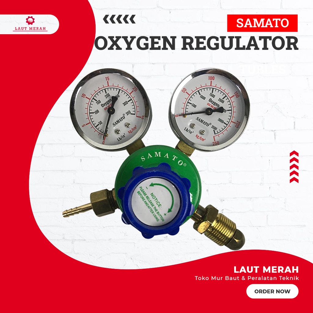 Jual Regulator Las Oksigen Samato Oxygen Tabung Las | Shopee Indonesia