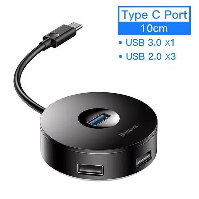 Jual Baseus USB Hub Adaptor Type C Hub Multi Port Adapter - TC-USB 10CM ...