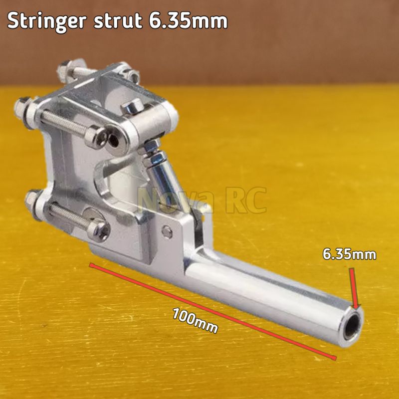 Jual Mount bracket Stinger strut rc boat 6.35mm x 105mm bahan aluminium ...