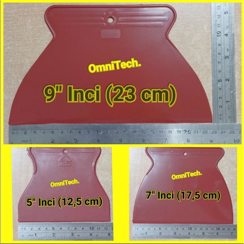 Jual Scrapper Kape Kapi Skrap Dempul Cat Plastik PVC Varian Ukuran 5" 7 ...