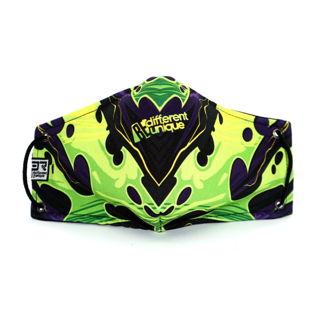 Jual MASKER KAIN PRINT NON MEDIS 3PLY MOTIF GREEN MOTIF ( DUA MUKA ...