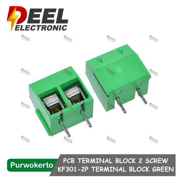 Jual TERMINAL BLOCK 2 SCREW KF301-2P PCB TERMINAL BLOCK 2P GREEN HIJAU | Shopee Indonesia