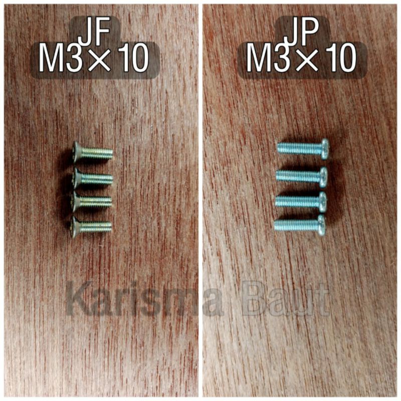 Jual Baut JP M3 x 10 ( baut JP 3x10 ) / Baut JF M3 x 10 ( baut JF 3x10 ...