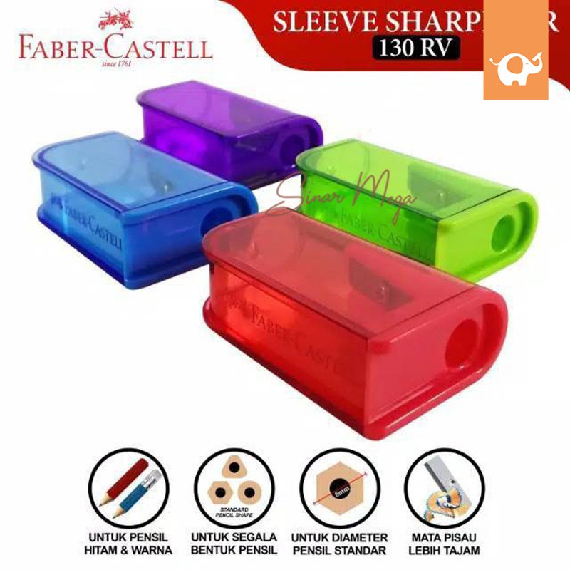 Jual Faber Castell Sharpener 130 RV Pengserut Peruncing Rautan ...