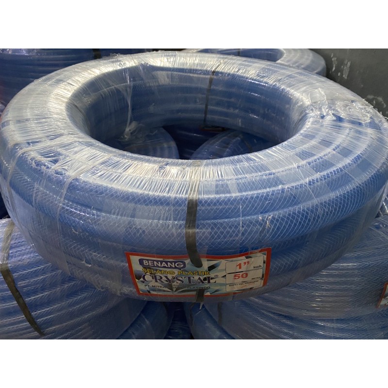 Jual Selang Air Serat Benang 1” Merk Crystal Tebal Harga Per Meter | Shopee Indonesia