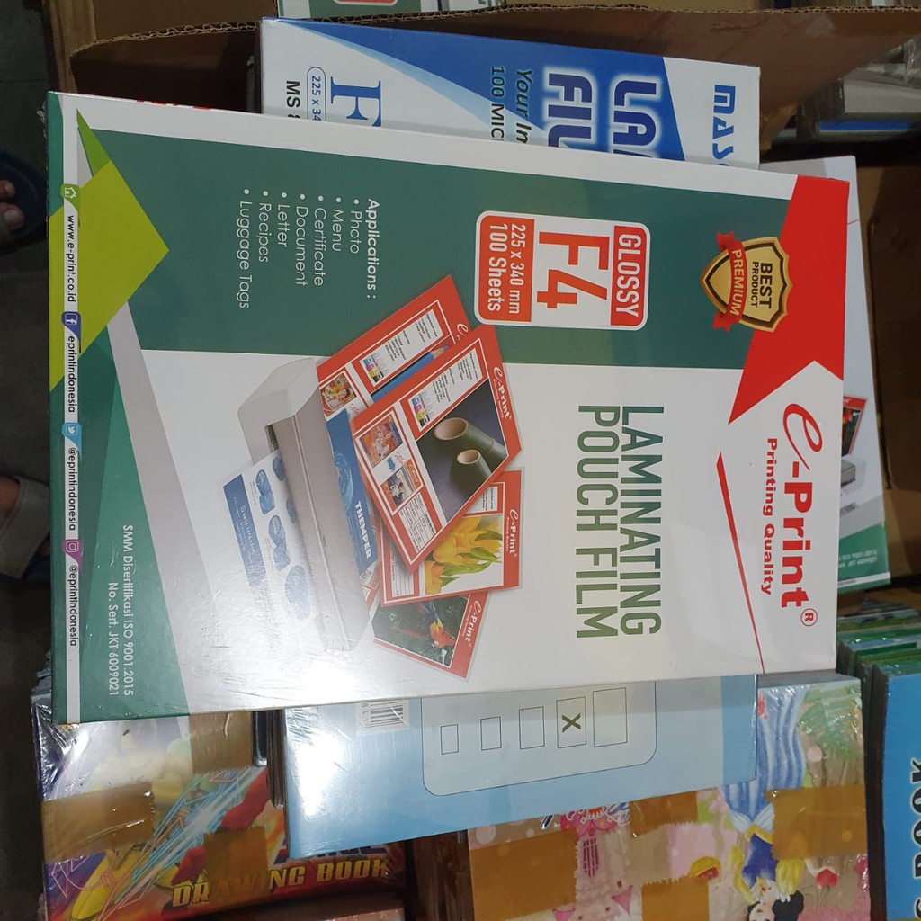 Jual PLASTIK LAMINATING FOLIO ISI 100 LEMBAR | Shopee Indonesia