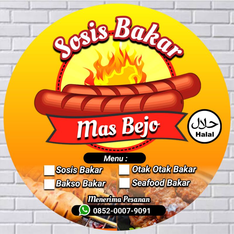 Jual ( minimal order 100 pcs ) Stiker Label Kemasan Stiker Jajanan ...