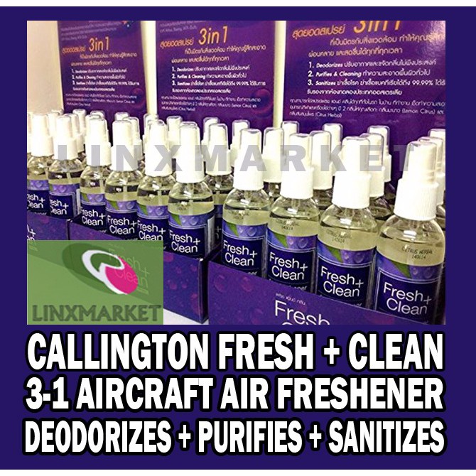 Jual TERLARIS!!! PARFUM PESAWAT UNTUK MOBIL CALLINGTON 3 IN 1 SPRAY AIR ...