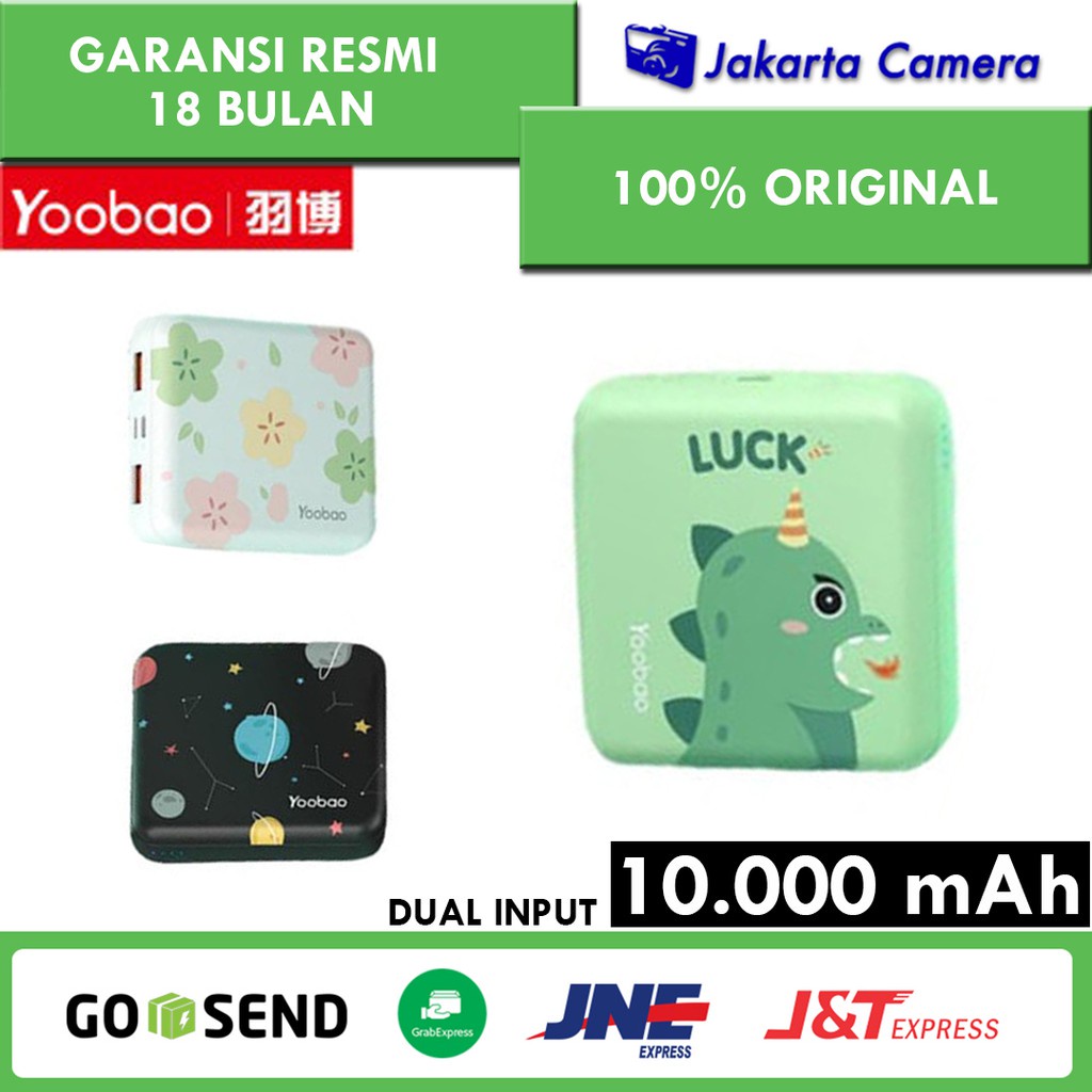 Jual Yoobao M4 Mini Cute Character Power Bank Mini Cube Dual Port ...