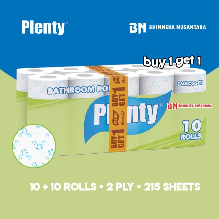 Jual Plenty Bathroom Rolls Tissue Makro Mikro Flower [10 Roll/2 Ply ...