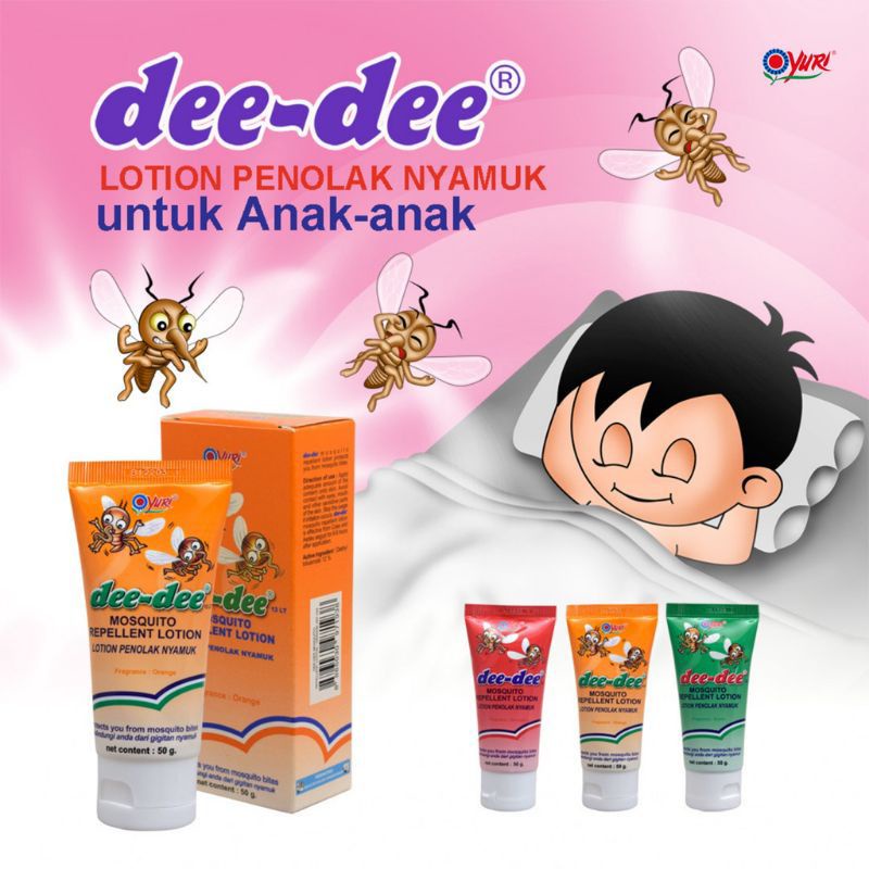 Jual Lotion Anti Nyamuk Anak Dee Dee Mosquito Repellent 50 gr | Shopee Indonesia