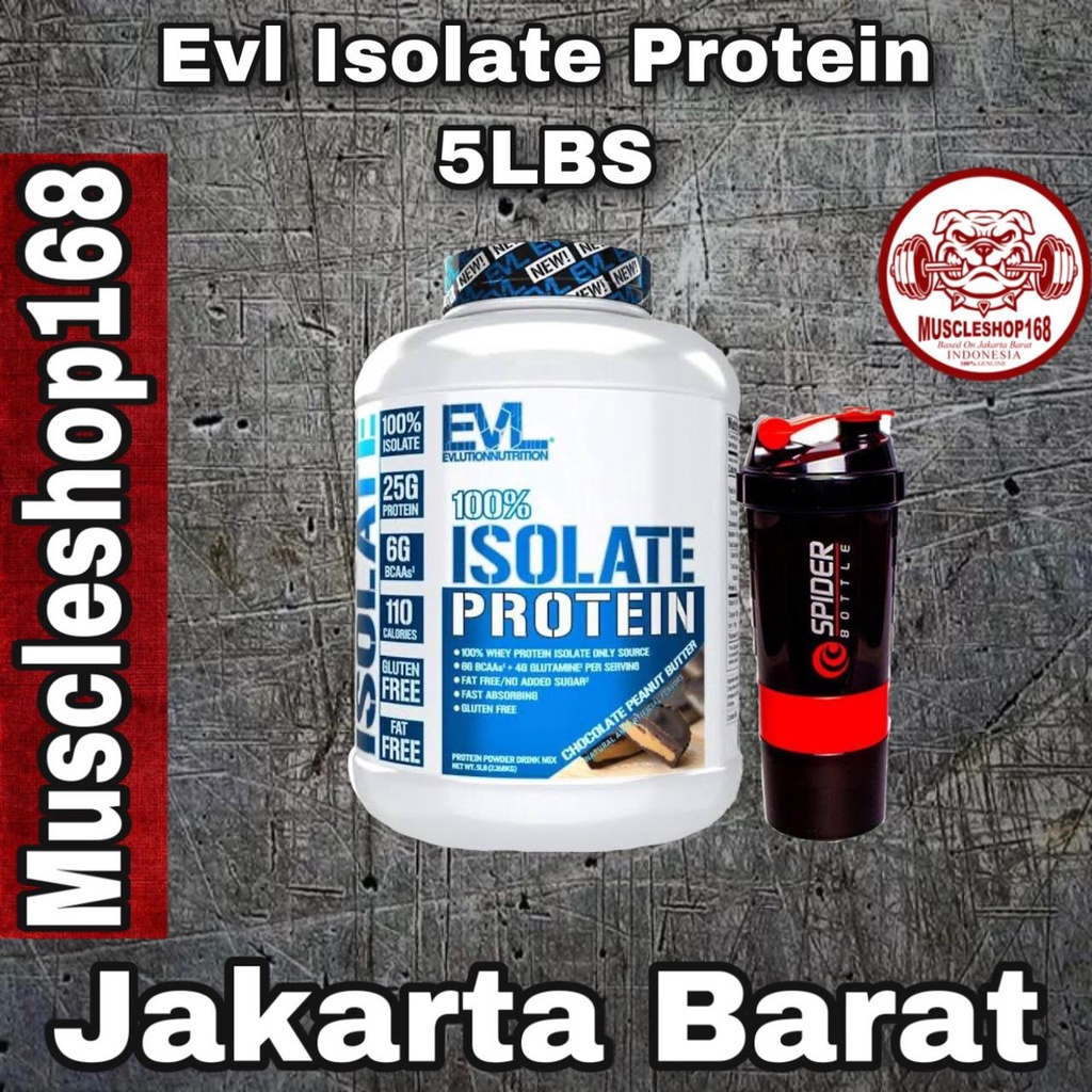 Jual EVL Isolate Whey Protein 5 Lbs Hydrolized Whey Protein Isolate ...
