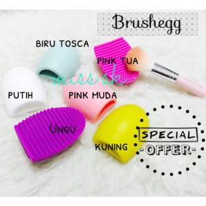 Jual BRUSH EGG ( Busa pembersih kuas makeup ) | Shopee Indonesia
