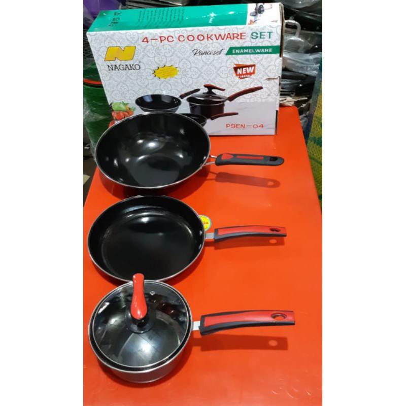 Jual Teflon Kuali Set Cookware 4pcs Nagako | Shopee Indonesia
