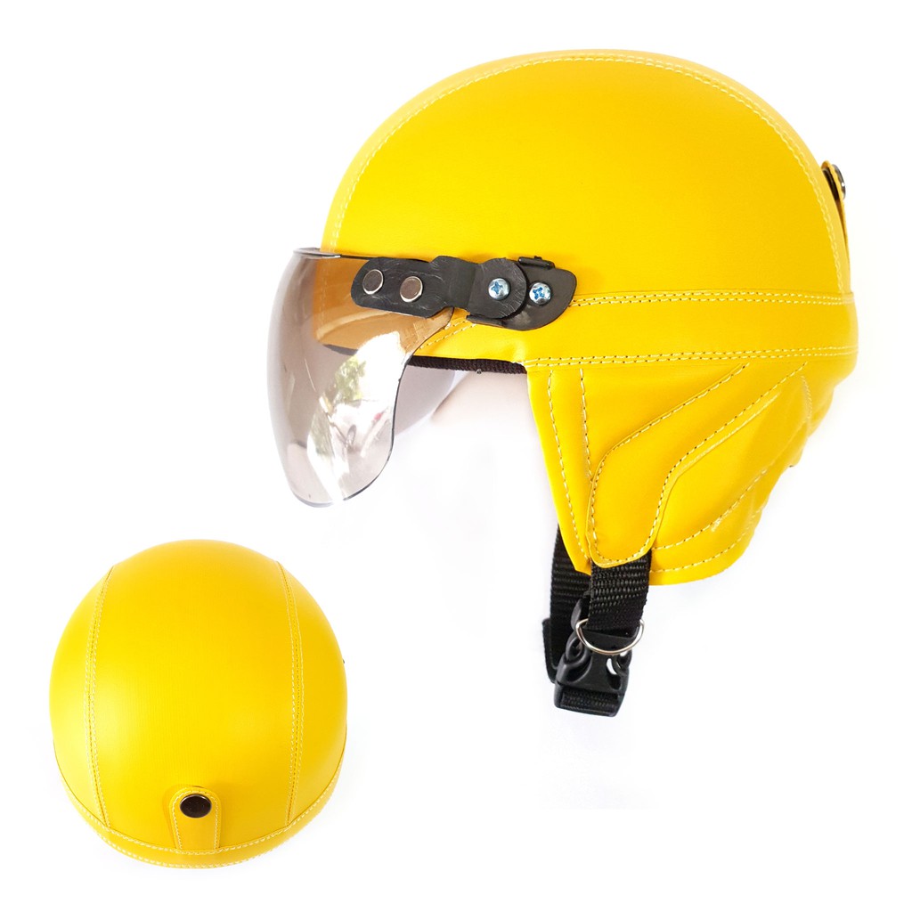 Jual Helm Anak Retro Warna Kuning Cerah | Shopee Indonesia