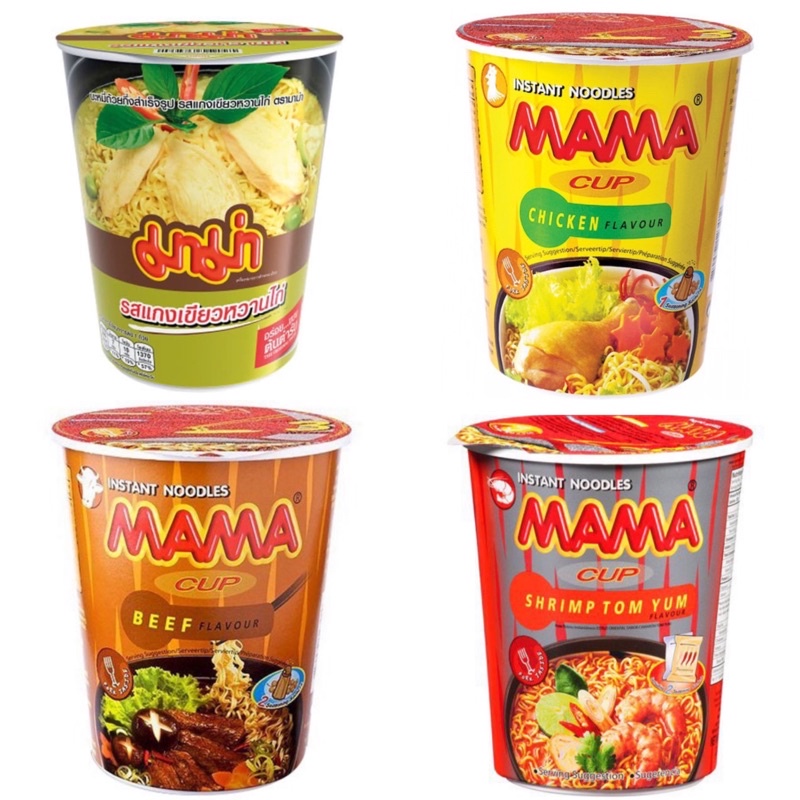 Jual MAMA Cup/Chicken/Green Curry/Shrimp Tom Yum/Beef/Flavour/Mama/CUP ...