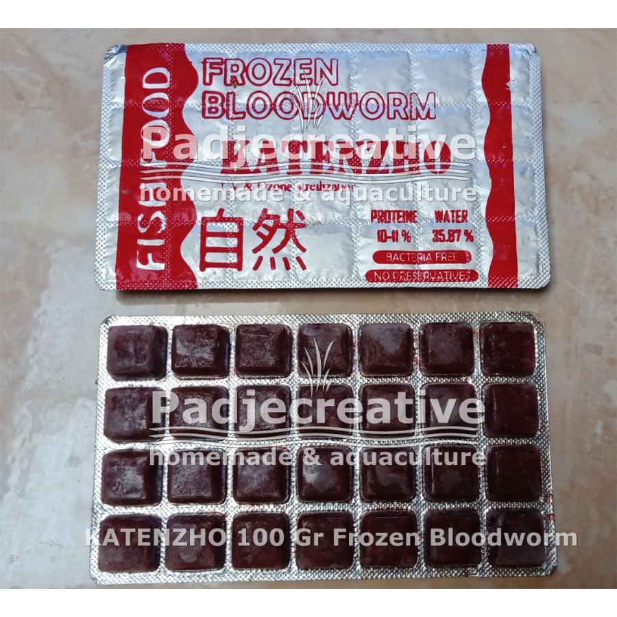 Jual branded frozen bloodworm cacing darah beku 100 gram | Shopee Indonesia