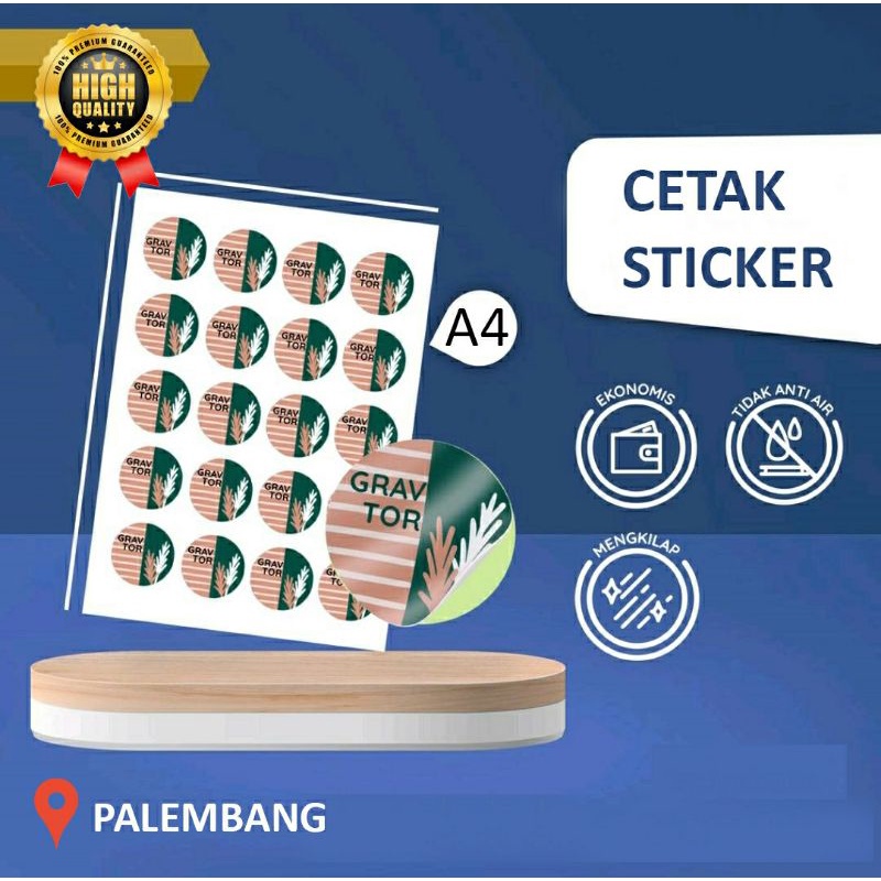 Jual Cetak Stiker Ukuran A4 Custom | Shopee Indonesia