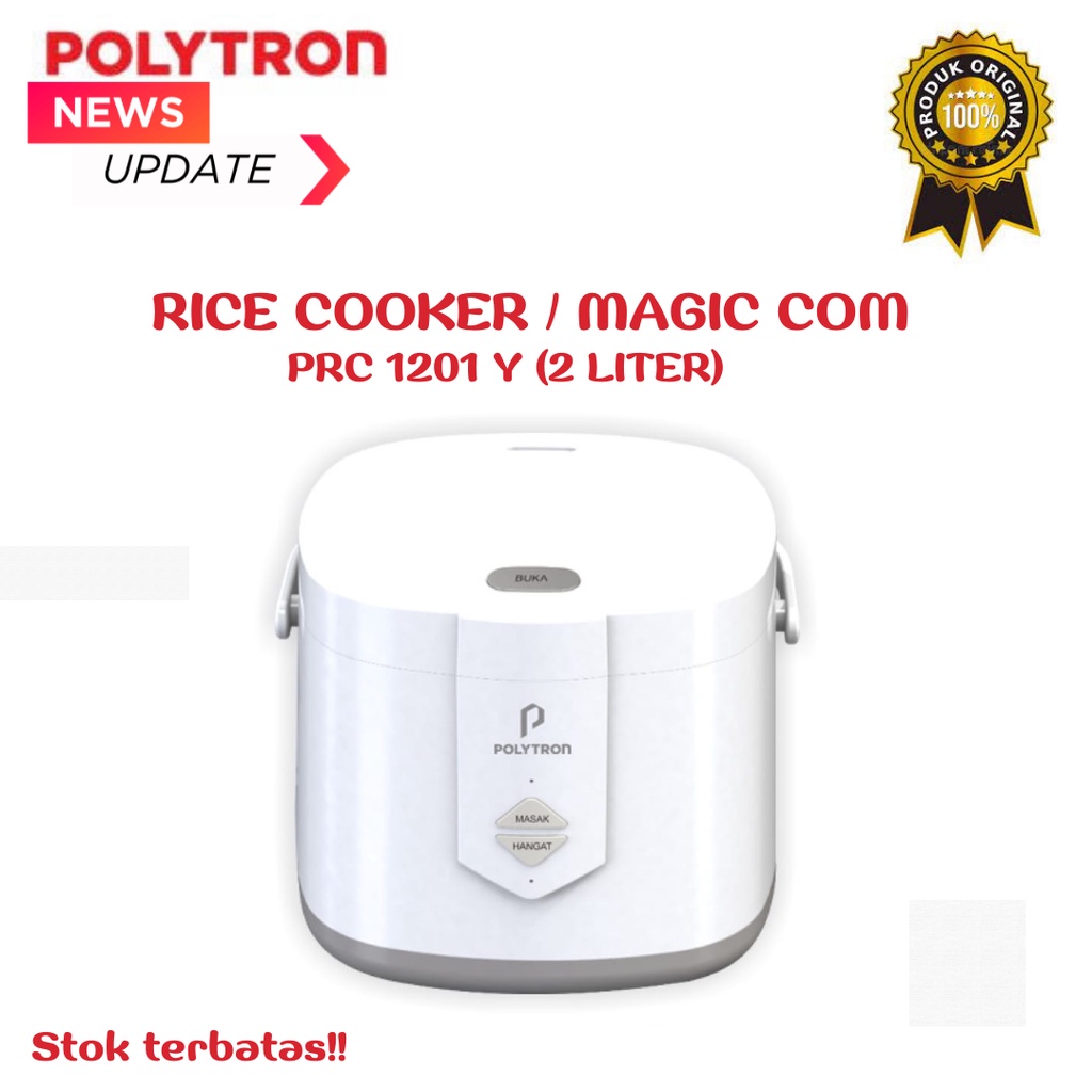 Jual MAGIC COM/RICE COOKER POLYTRON PRC 1201Y (2 Liter) | Shopee Indonesia