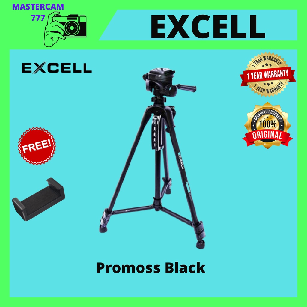 Jual Tripod Excell Promoss Black | Shopee Indonesia